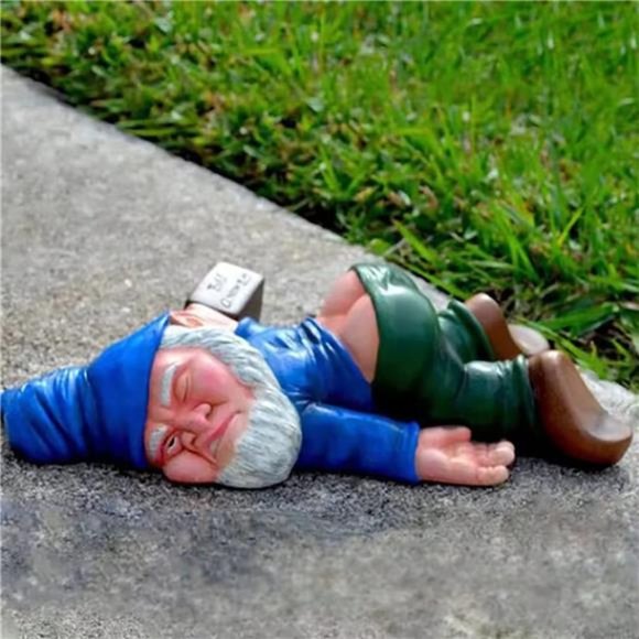 Accents | Drunk Dwarf Garden Gnome Decoration Drunken Ornament Decor ...